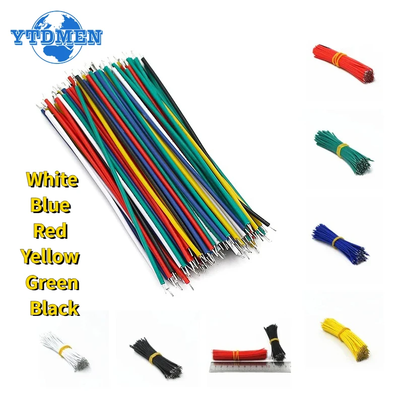 100/120pcs Tin Conductor Wire 24AWG Tin-Plated Breadboard PCB Solder ...