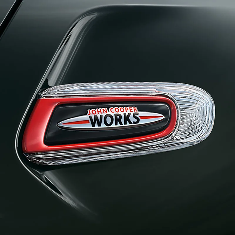 3D Metal John Cooper Works Front Grille Emblem Badge JCW Logo Auto Car ...