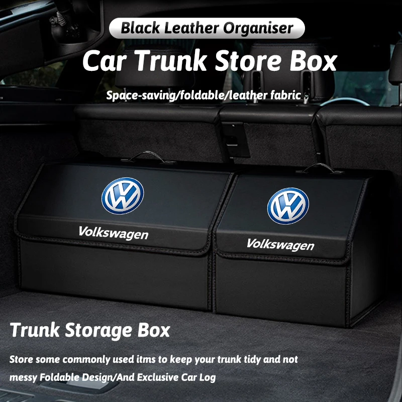 Car-Trunk-Storage-Bag-Organizer-Leather-Tidying-Box-For-VW-GTI-Polo ...
