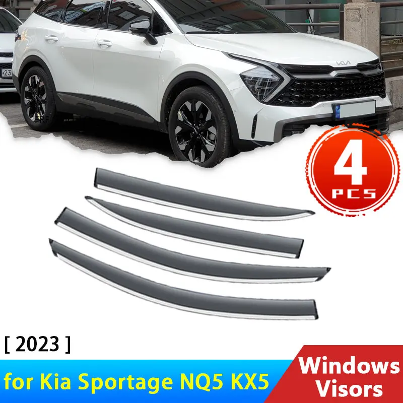 Windabweiser fur Kia Sportage NQ5 V KX5 5 2023 Zubehor Auto Seitenfenster Visiere Regen Augenbrauen Sonne Windschutzscheibe Awing Trim 2022 2021 AliExpress