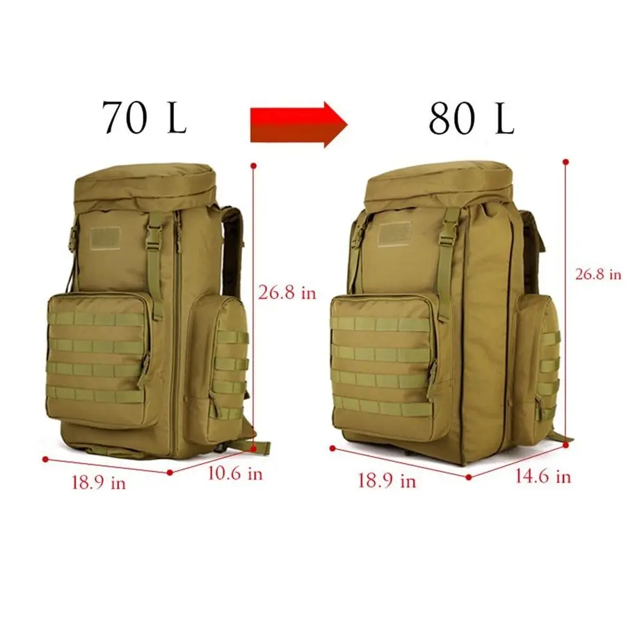 70L-80L-Military-MOLLE-Backpack-Rucksack-Tactical-Bag-Adjustable ...
