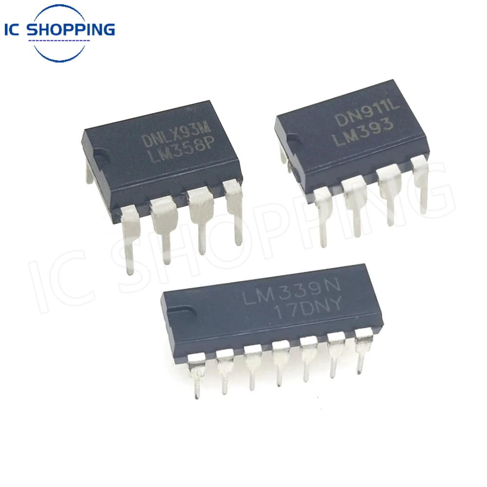 10PCS LM358P LM358 DIP LM358N DIP 8 LM393P LM393 NE555P NE555 LM324N LM324 LM339N LM339 ...