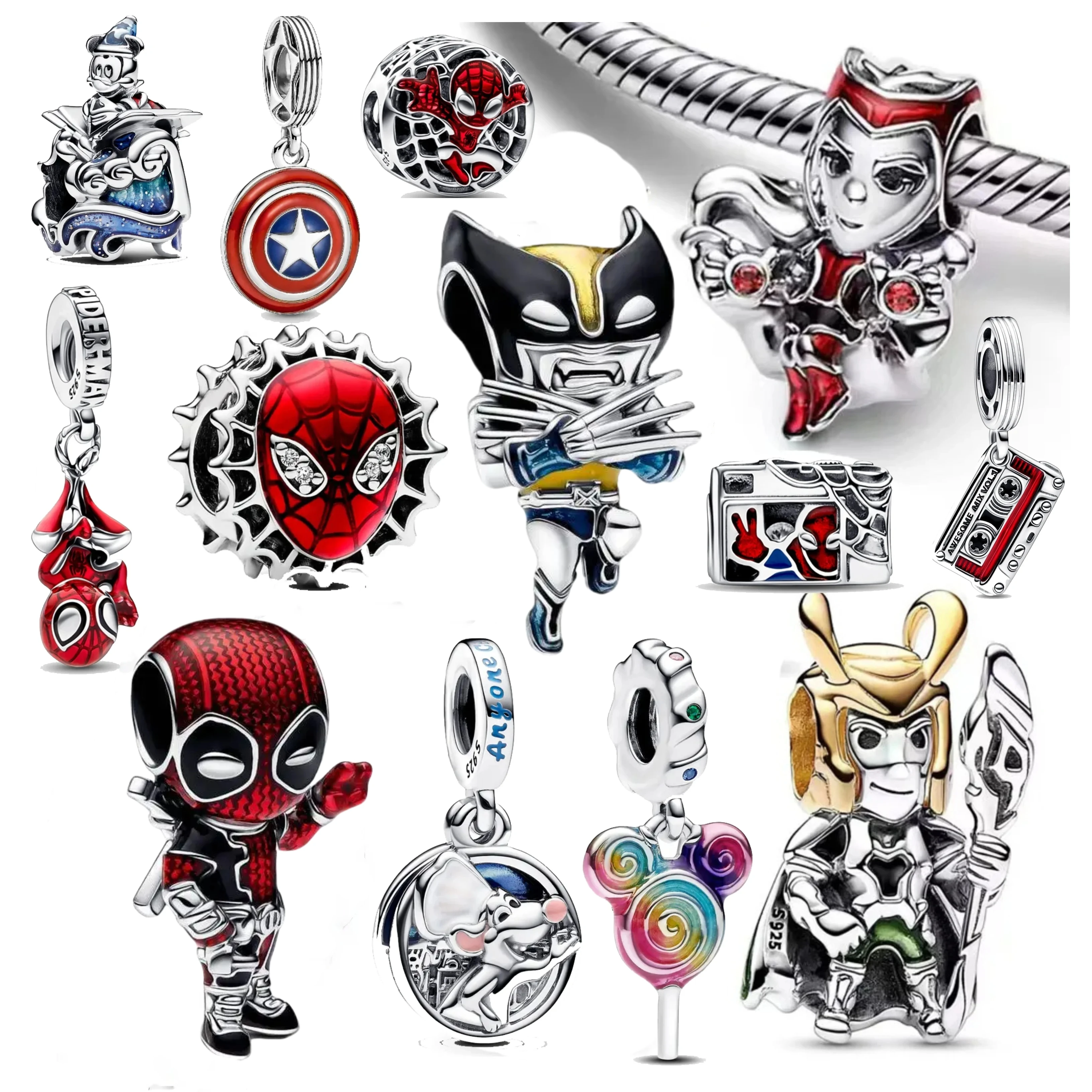 Disney-Marvel-Wolverine-Charms-l-m-g-revlisi-boncuk-Fit-orijinal ...