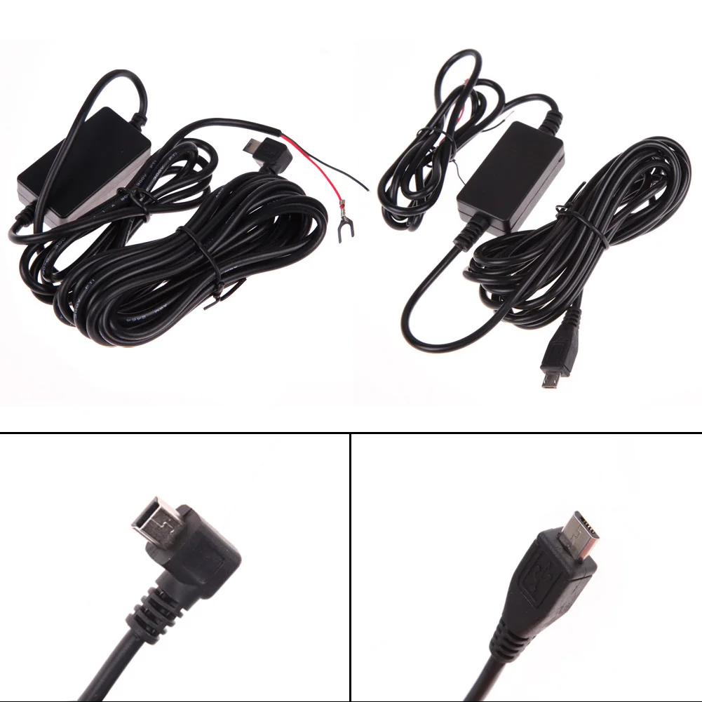 Mini-Micro-USB-Port-Wire-Cable-Car-Charger-Kit-Step-down-Cable-12v-to ...