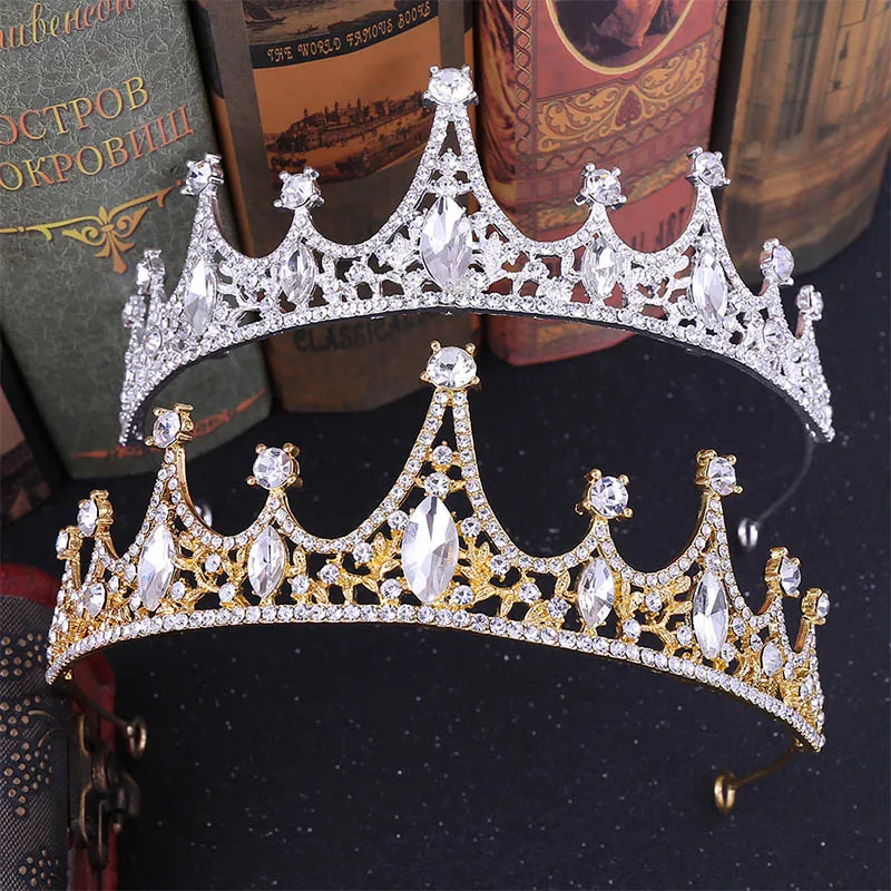 European-And-American-Beam-Rhinestone-Bridal-Tiara-Crown-Princess-Crown ...