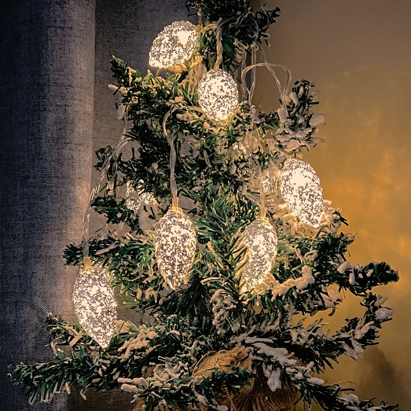 1-6M-10LED-Pine-Cone-String-Lights-Christmas-Tree-Hanging-Ornaments ...