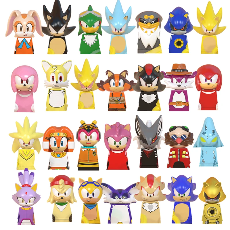 Wm6086 Wm6087 Wm6088 Lg1001 Anime Bricks Sonic Amy Rose Ray Storm ...