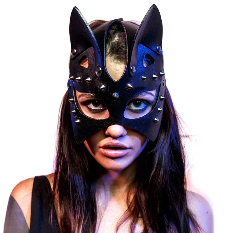 EagleKu-New-Women-Nightclub-Dance-Masks-Sexy-Punk-Spiked-Studded-Fox ...