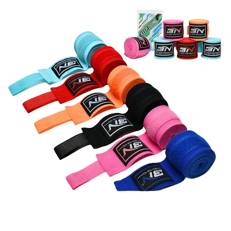 BN-Low-Elastic-1-5-3-5Meters-Nylon-MMA-Muay-Thai-Boxing-Hand-Wraps ...