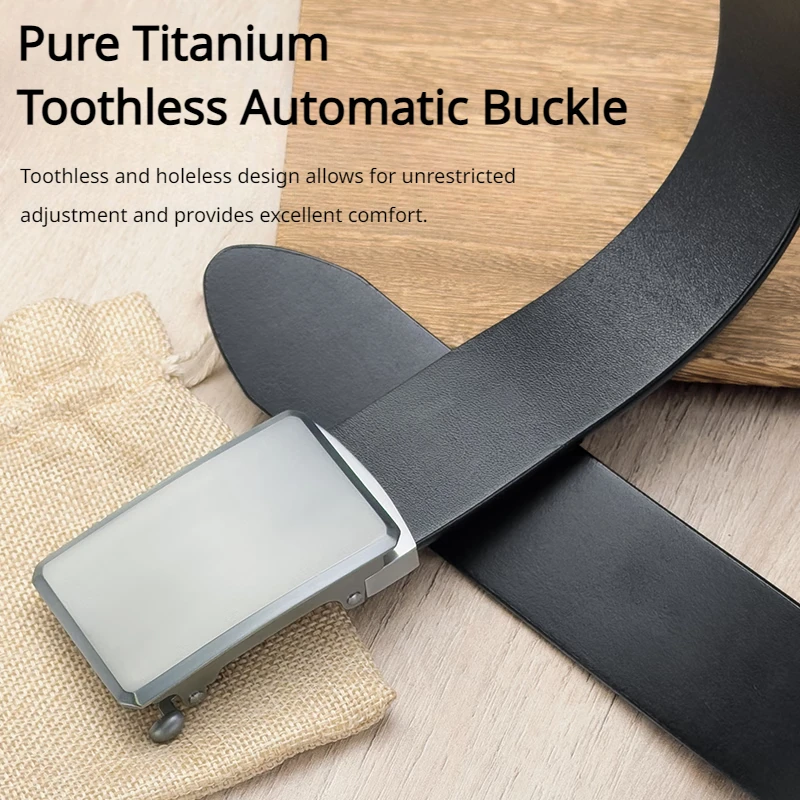 Toothless-Automatic-Buckle-Belt-38mm-Pure-Titanium-Buckle-Men-s ...