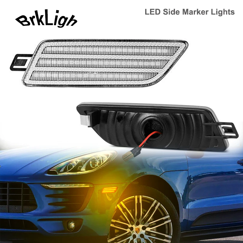 2Pcs-For-Porsche-Macan-95B-GTS-2014-2021-Dynamic-LED-Side-Marker-Lights ...