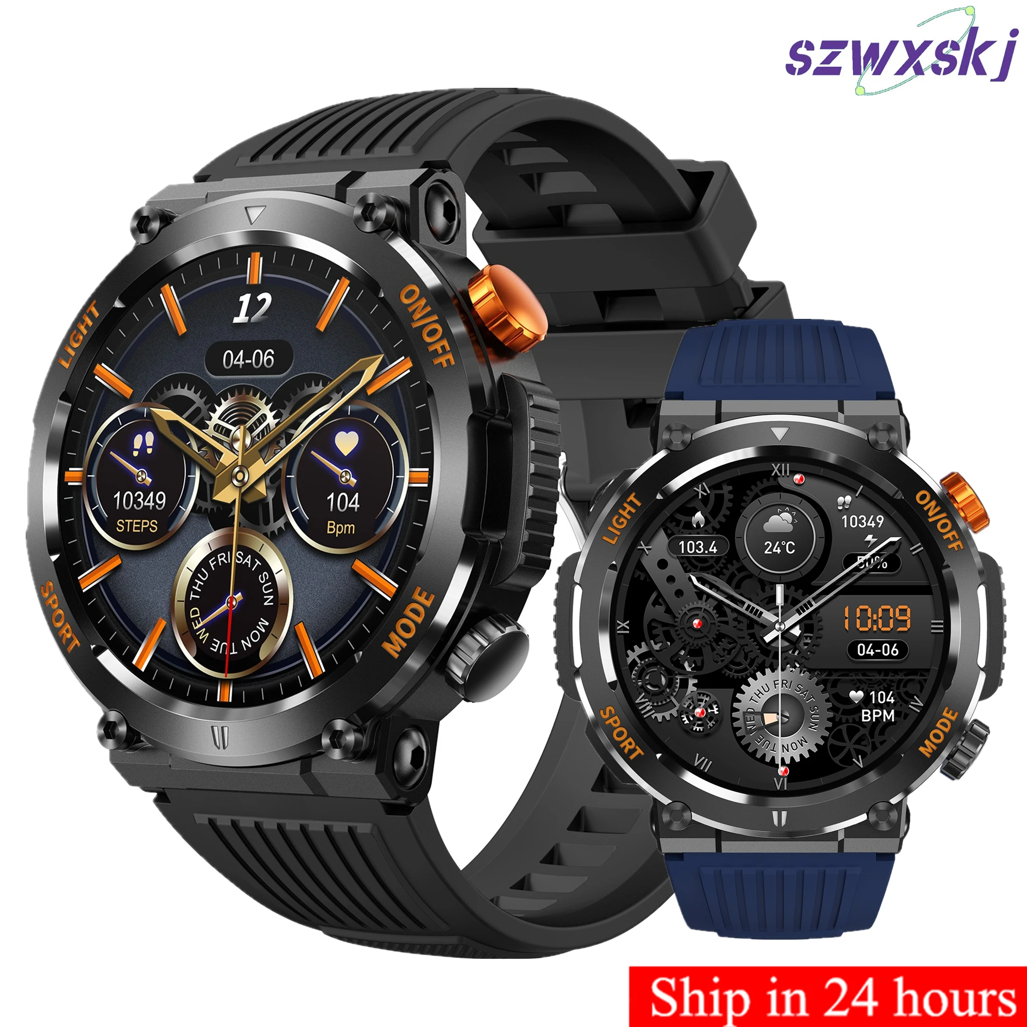 HT17 Smart Watch Men Compass LED Lighting Outdoor Sport Bluetooth Call ...