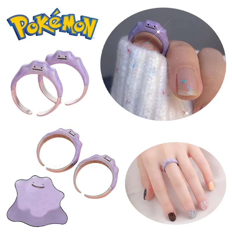 Pokemon-Ditto-Korean-Open-Rings-Dreamy-Purple-Variety-Fashion-Cute-Women-Jewelry-Cartoon ...