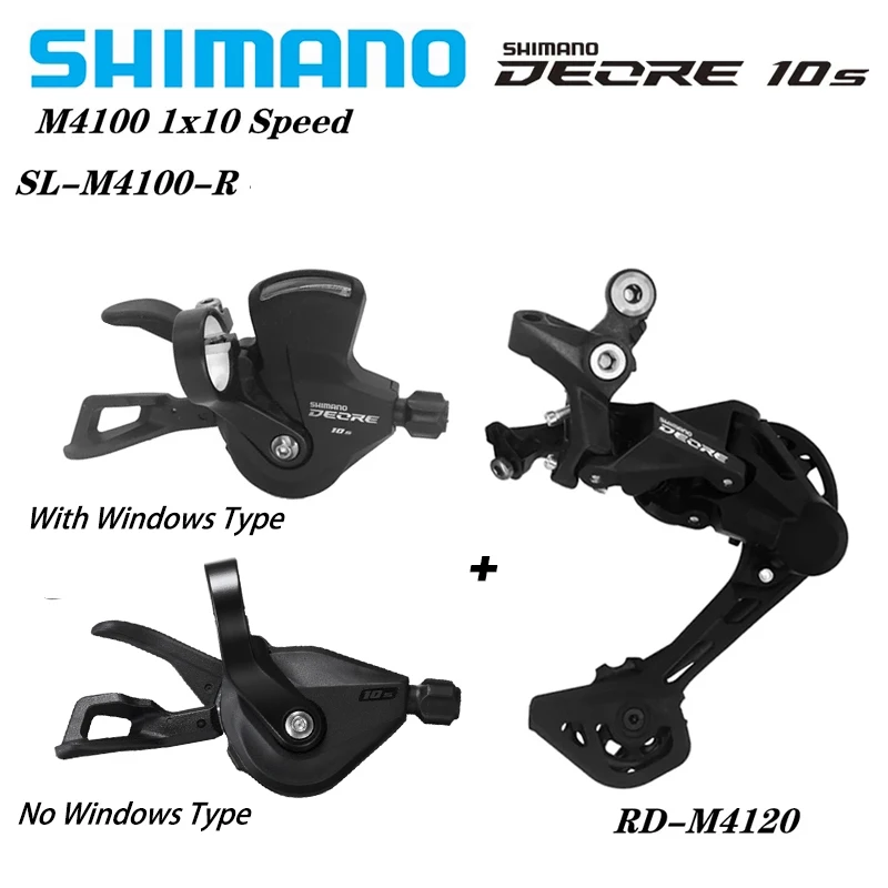 Shimano deore m4100 1x10 velocidade mtb bicicleta desviadores groupset SL M4100 shifter lever RD ...