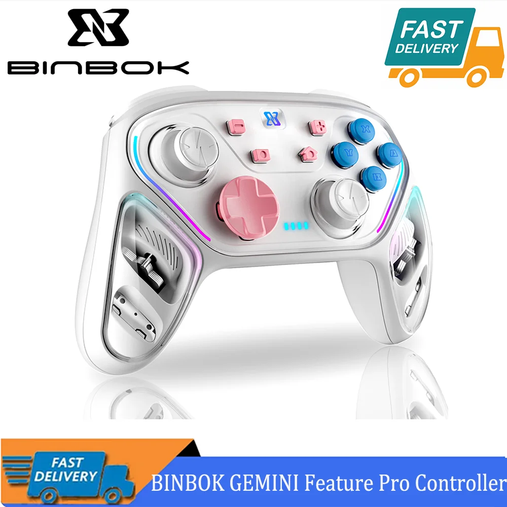 BINBOK-GEMINI-Hall-Effect-Pro-Controller-para-Nintendo-Switch-OLED ...