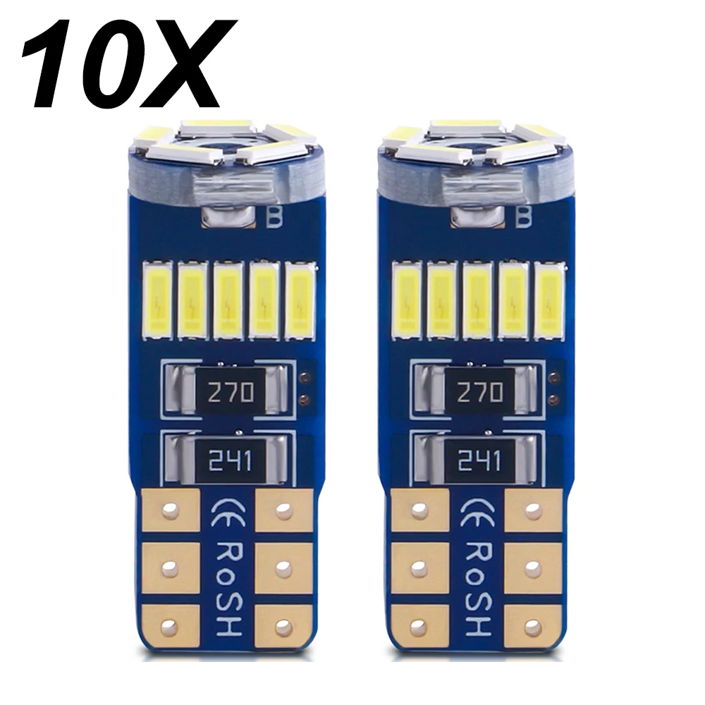 Bombillas LED Canbus 4014 15SMD W5W T10 para coche, luces de posición de estacionamiento, mapa ...