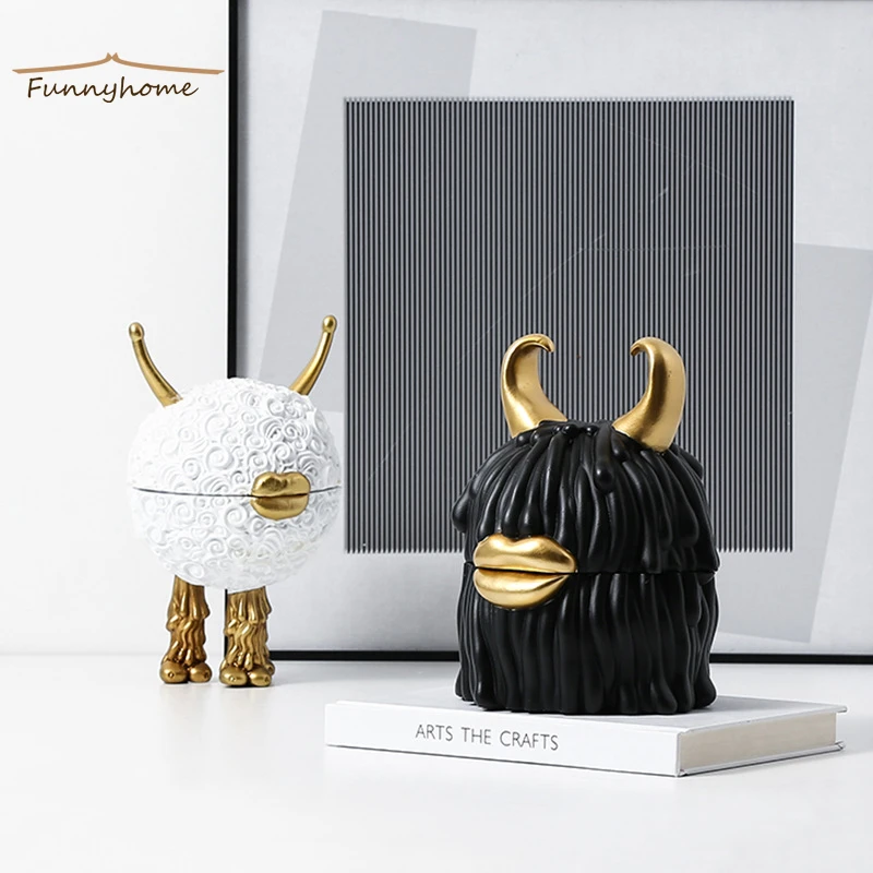 Light Luxury Home Decoration Fun Monster Shape Decoration Pot New ...