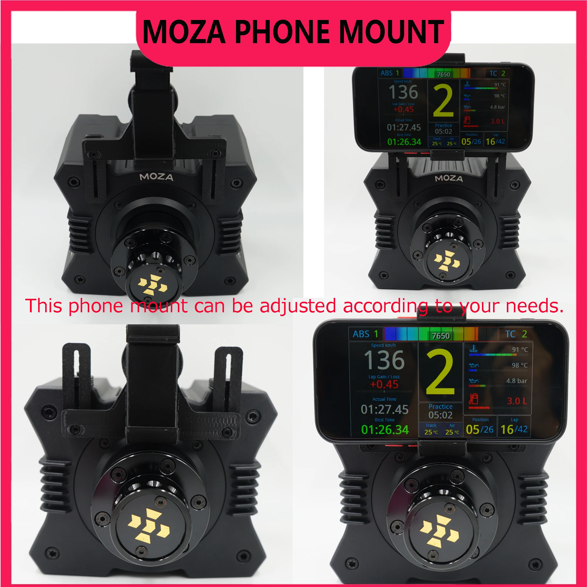 SIMPUSH-Universal-Adjustable-Phone-Holder-Mount-Stand-Compatible-with ...