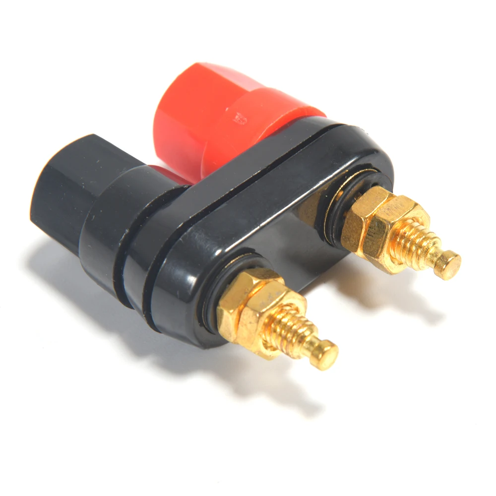 Quality Banana Plugs Couple Terminals Red Black Connector Amplifier ...
