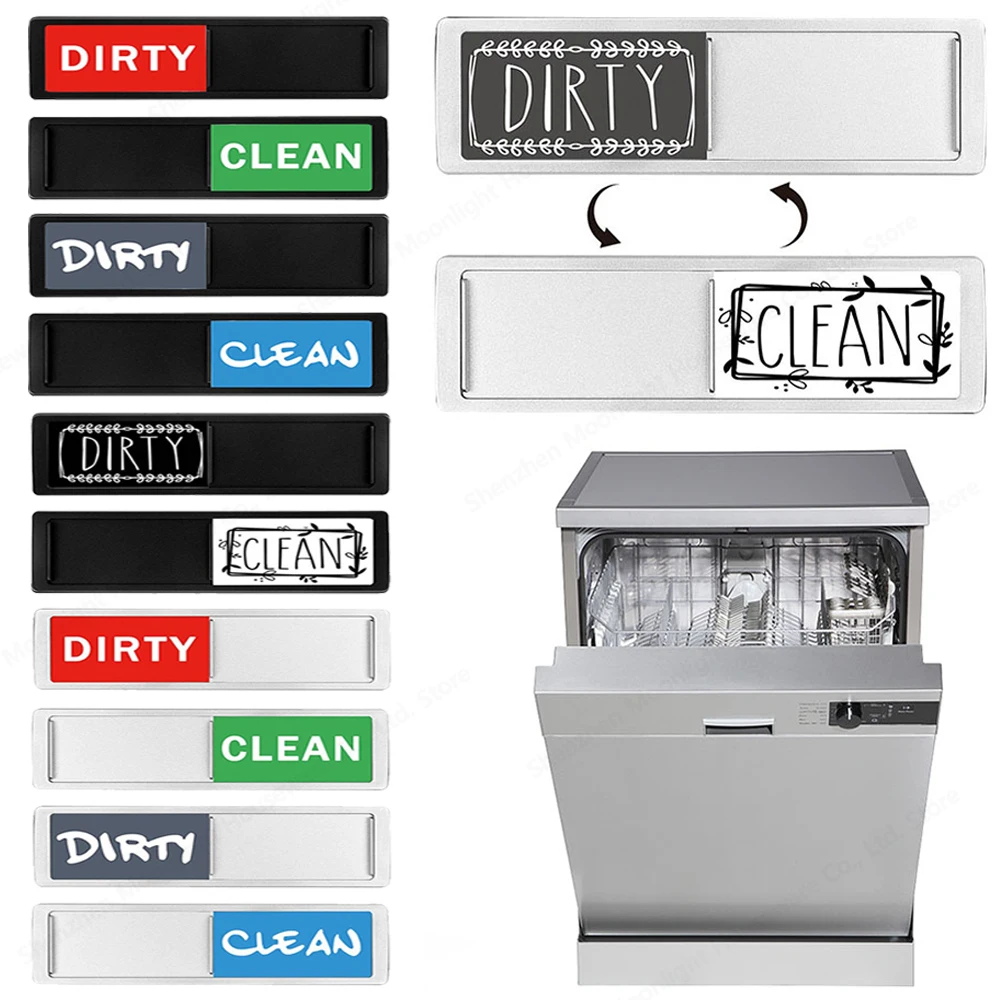 1 PCs Dishwasher Magnet Clean Dirty Sign for Dishwasher Or Refrigerator ...
