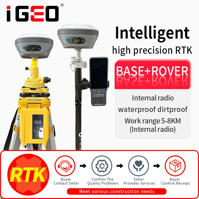 NEW IRTK4 RTK GNSS BASE AND ROVER RTK GNSS Receivers gnss rtk gps GPS receivers for Surveying ...
