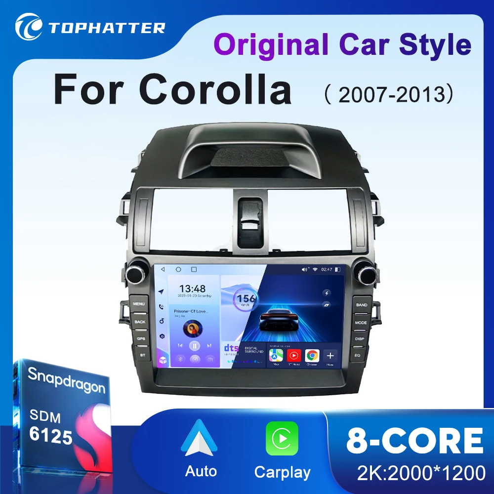 9-Original-Car-Style-Car-Radio-for-Toyota-Corolla-2007-2013-Wireless ...