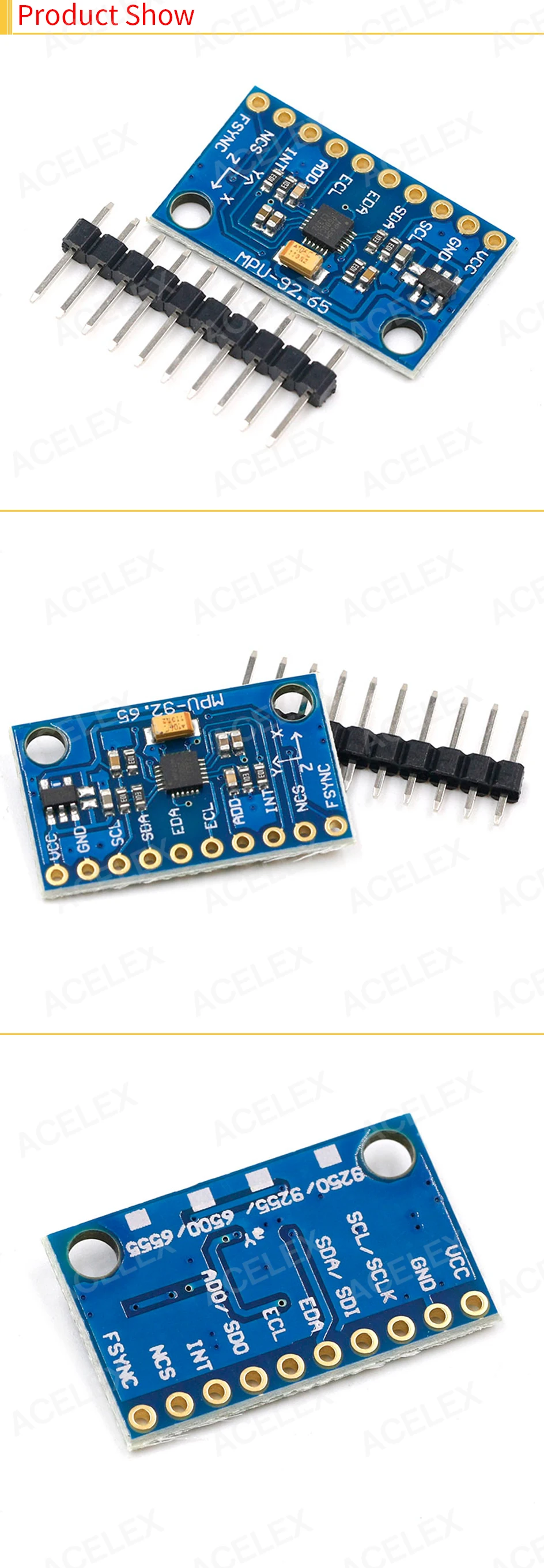 Mpu-6050 Imu MPU6500/MPU6050 6 Axis Gyro Accel Sensor Module Replace MPU6050/MPU6000 GPS Module ...