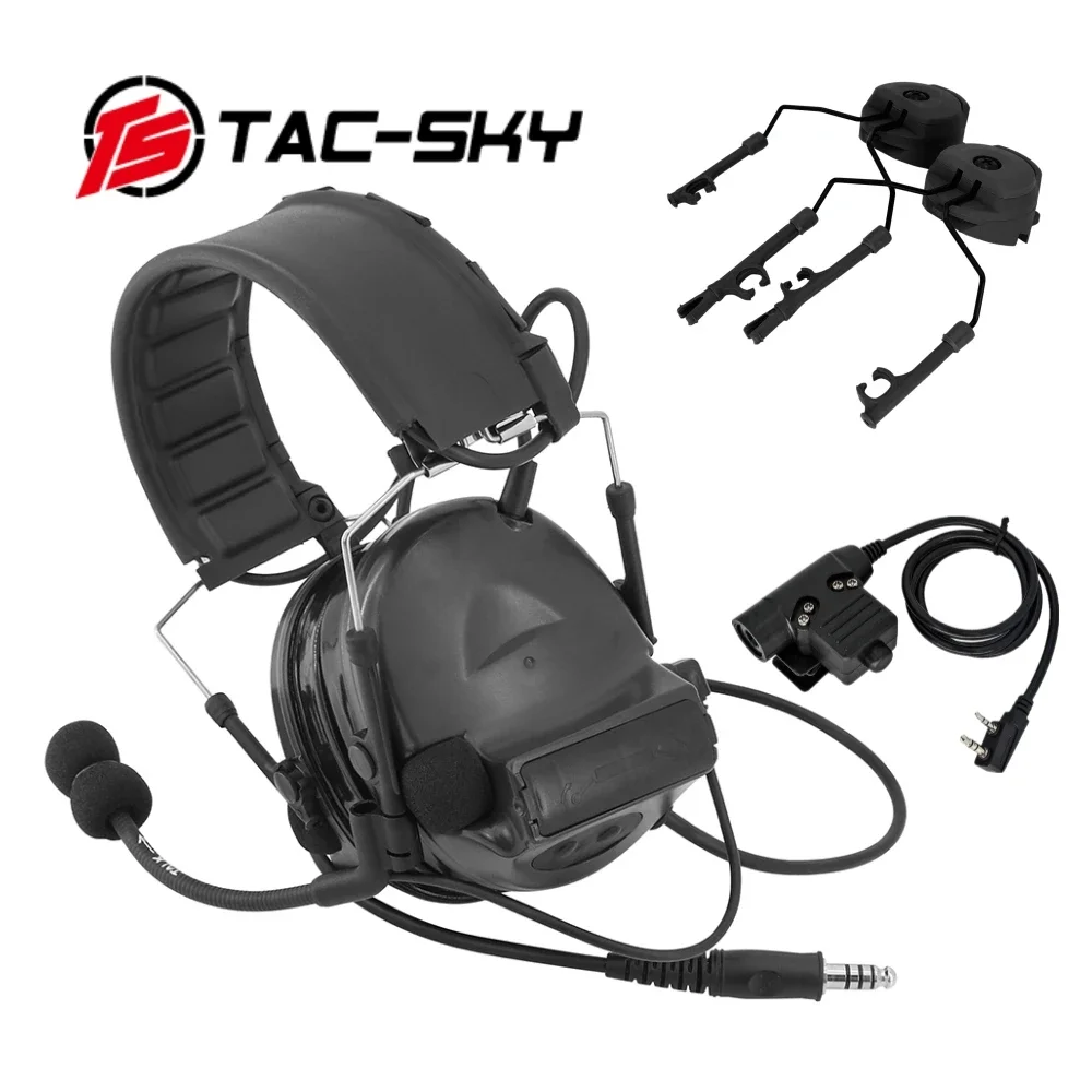 TS-TAC-SKY-New-Detachable-Over-Ear-Headband-COMTAC-II-Tactical-Headset ...