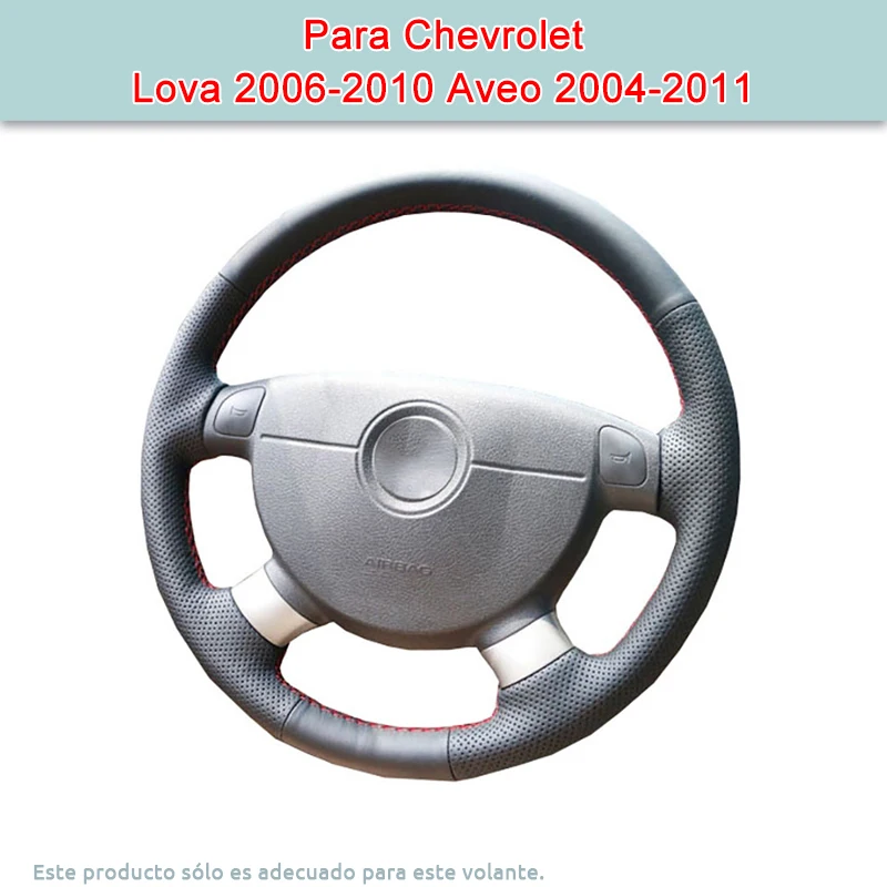 Funda-de-cuero-para-volante-de-coche-protector-para-Chevrolet-Lova-2006 ...