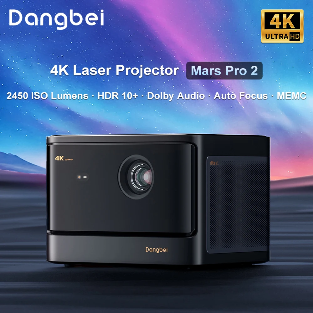 Xgimi Projector Dangbei DBOX02 Pro 4K Smart Projector - 2000 Lumens ...