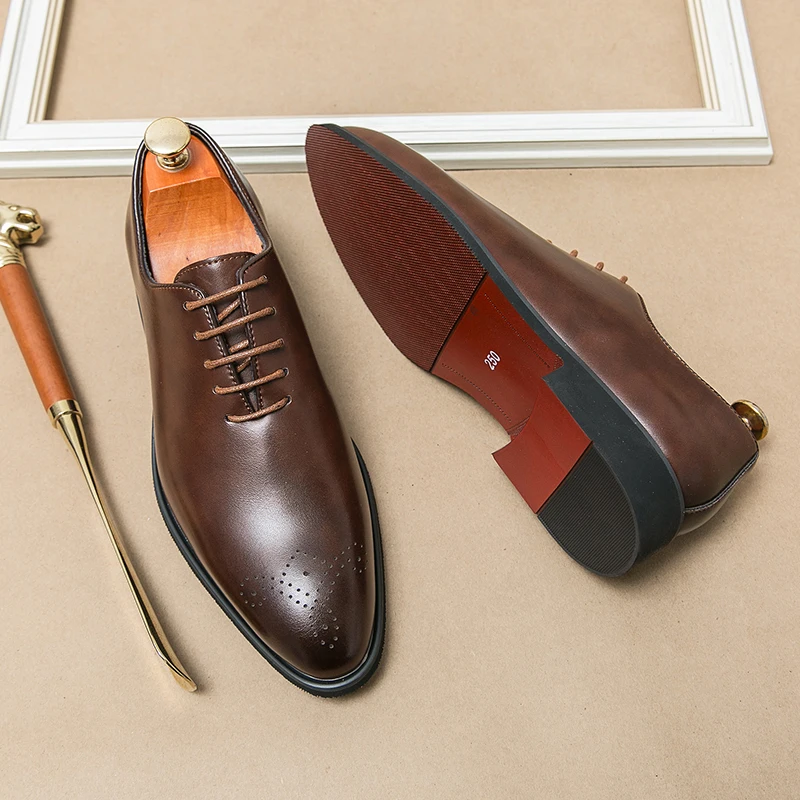 Men-Fashion-Block-Leather-Shoes-Men-Shoes-Pointed-Classic-Fashion-Shoes ...
