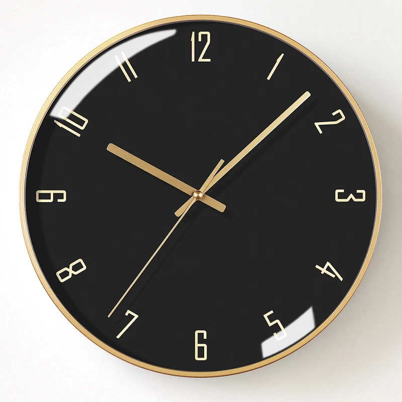 Nordic Luxury Silent Wall Clock Simple Minimalist Living Room Watch ...
