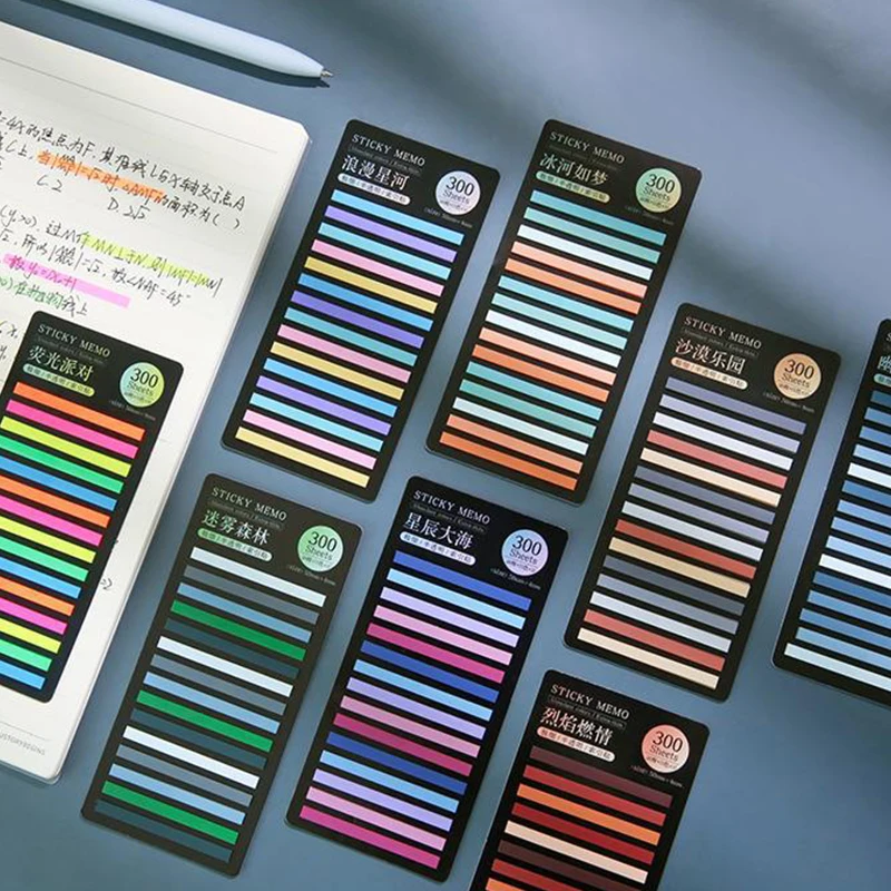 300-Sheets-Rainbow-Color-Index-Memo-Pad-Posted-It-Sticky-Notes-Paper ...