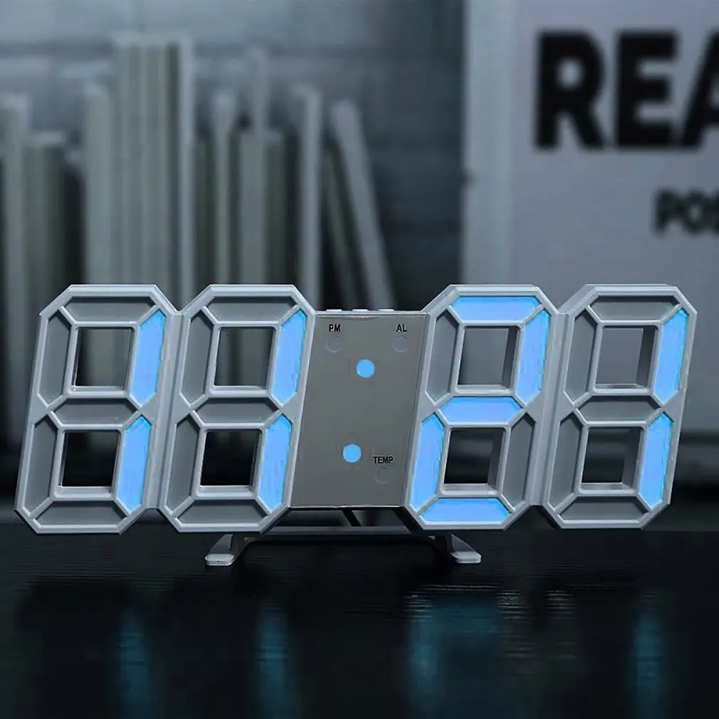 3D-Digital-Clock-LED-USB-Multifunction-Smart-Modern-Date-Temperature ...