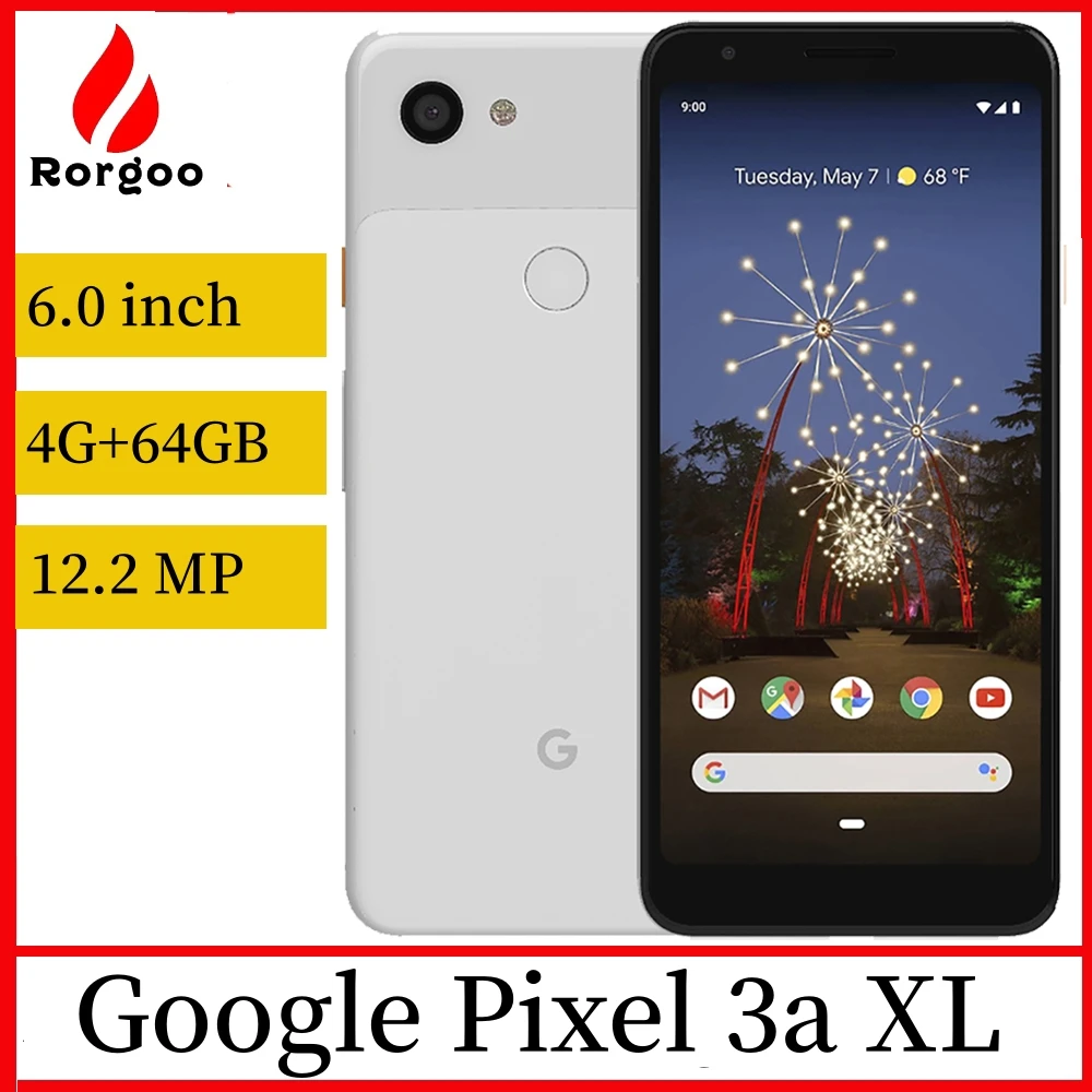 Original-Google-Pixel-3a-XL-3AXL-4G-Mobile-Phone-6-0-4GB-RAM-64GB-ROM ...