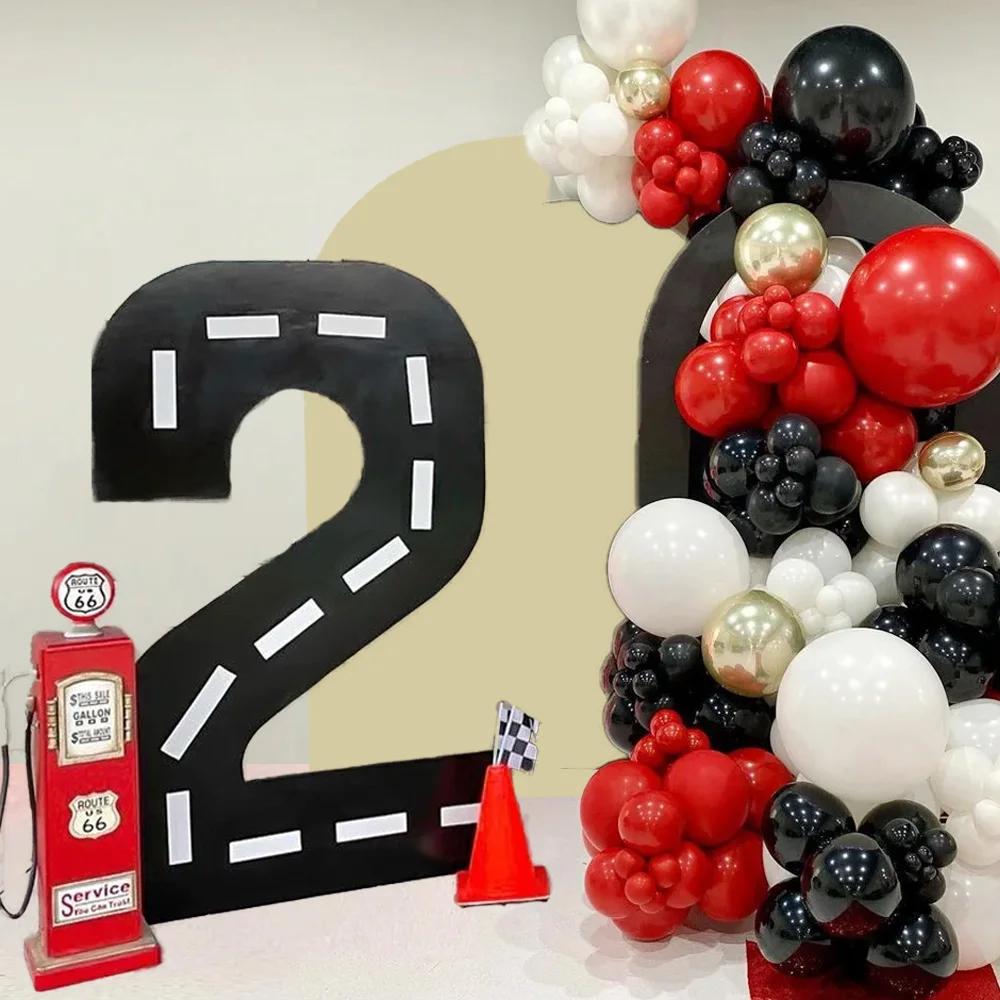 73cm-Number-Mosaic-Board-Large-Size-Black-Track-Number-2-Backdrop-KT ...