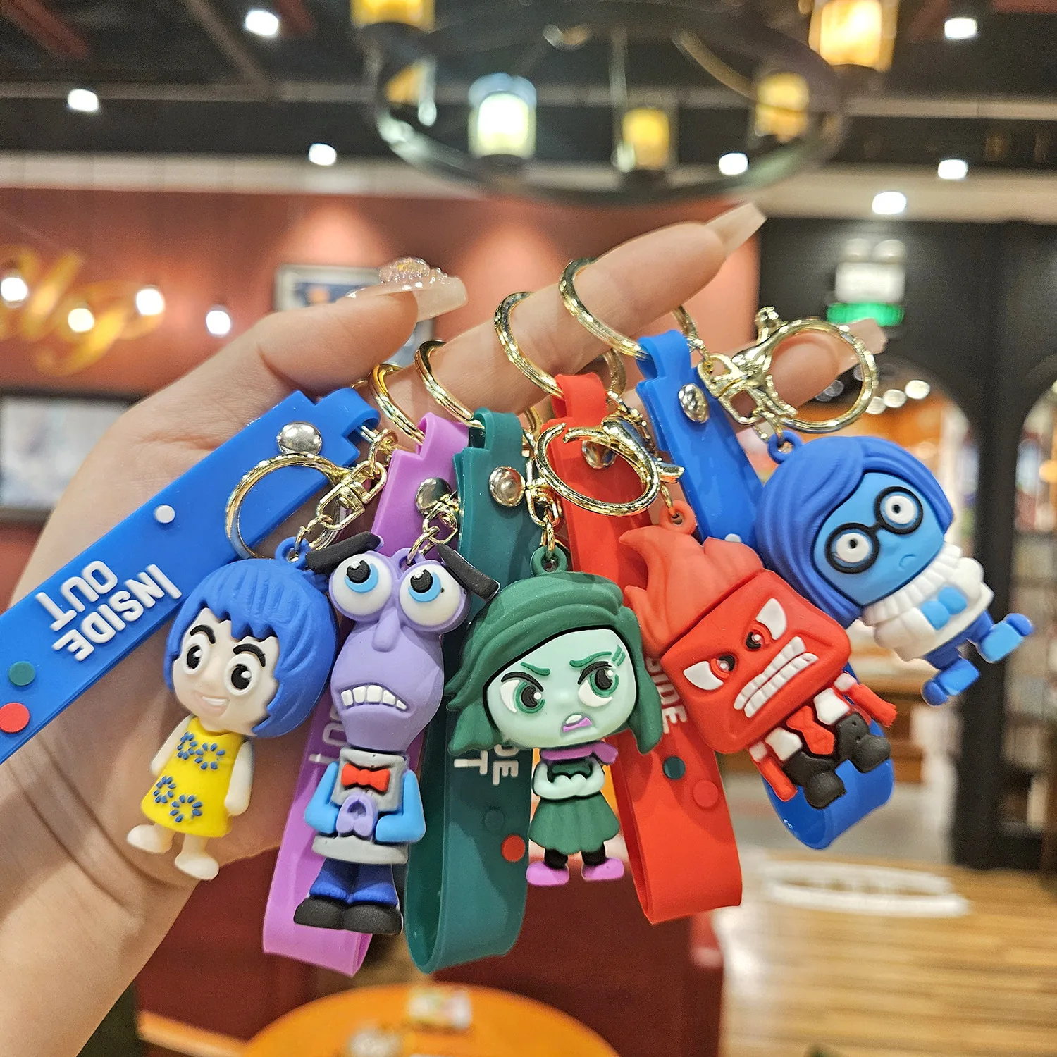 Miniso-Inside-Out-Cute-Model-Pvc-Keychain-Anime-Kawaii-Cartoon ...
