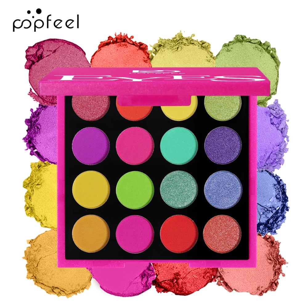 POPFEEL-Spotlight-Eyeshadow-Palette-Matte-Shimmer-Glitter-Pigment-Eye ...