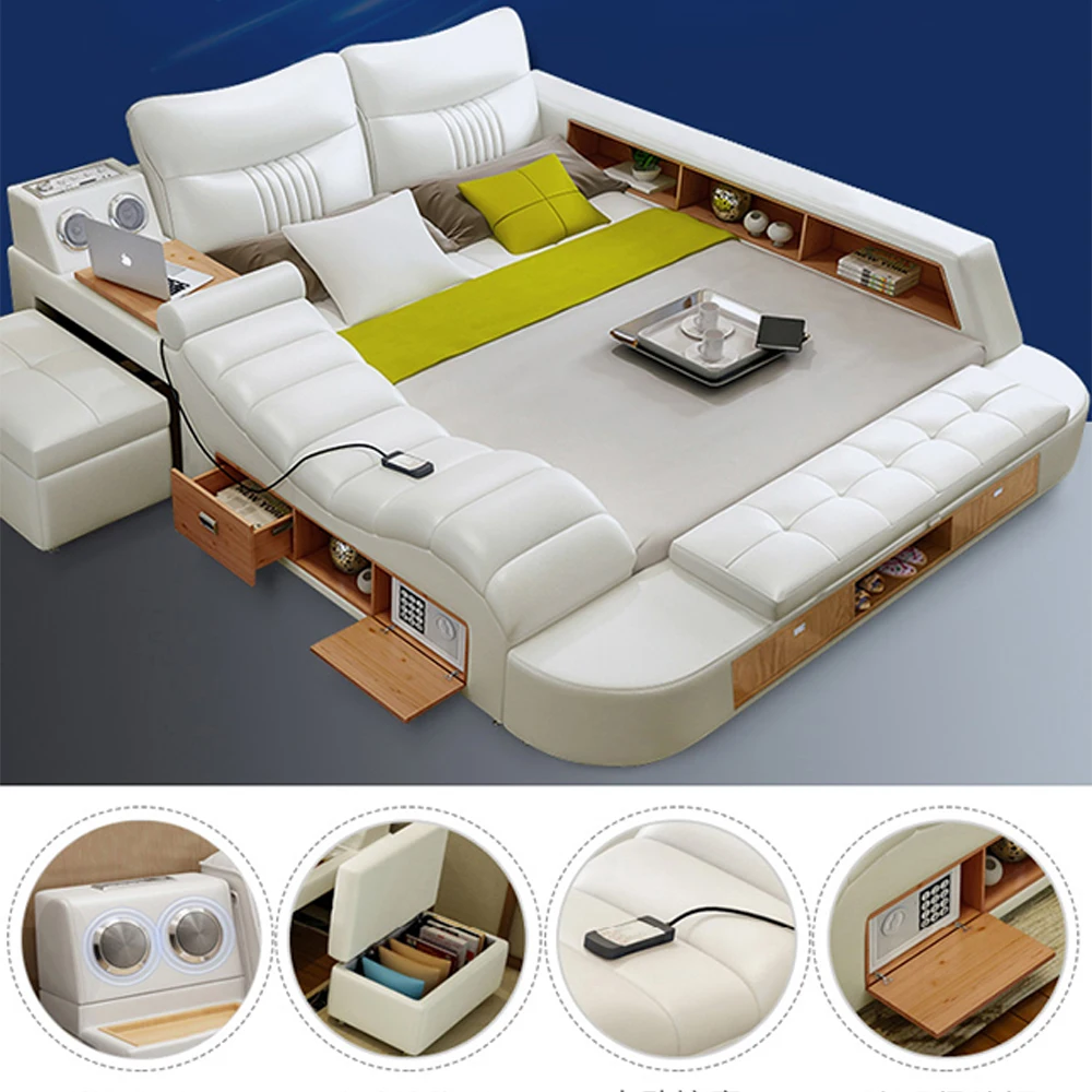 Linlamlim-Tech-Smart-Bed-Frame-Multifunctional-Ultimate-Bed-with ...
