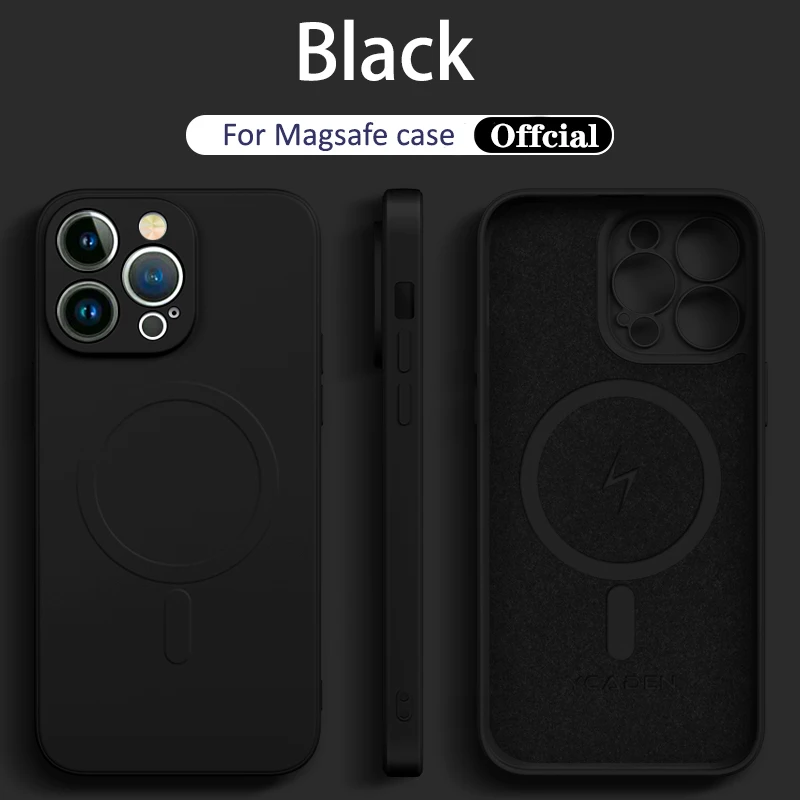 Official Liquid Silicone Magnetic Wireless Charging Case - Magsafe ...