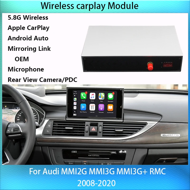 Car Ai Box Wireless Apple Carplay For Audi A1 A3 A4 A5 A6 A7 A8 Q2 Q3 Q5 Q7 Mmi Rmc Mib Android ...