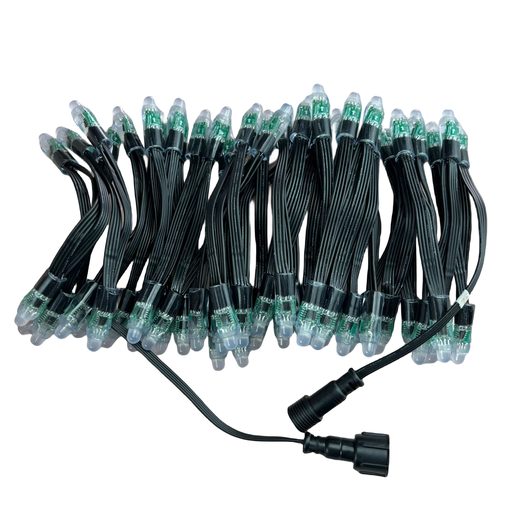 DHL-FEDEX-FREE-SHIPPING-1000pcs-DC12V-12mm-Bullet-GS8208-LED-Pixel-Black-Wire-IP68-RGB ...