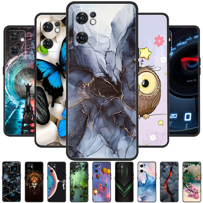 Case For Oppo Find X5 Lite Coque CPH2371 Phone Cover Protector For OPPO ...