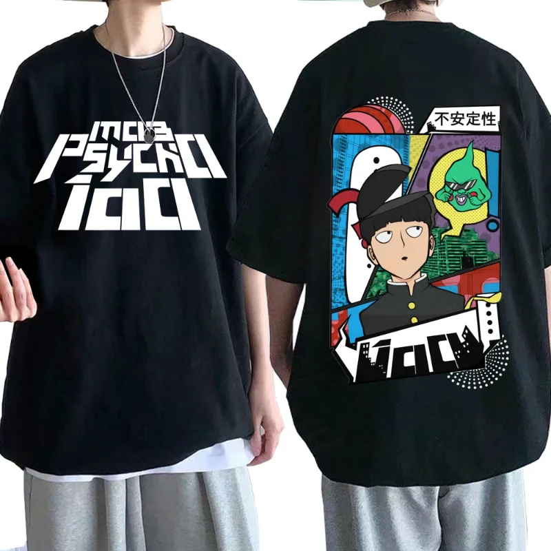 Mob Psycho 100 T Shirts Anime Manga Print Streetwear Men Women Fashion ...