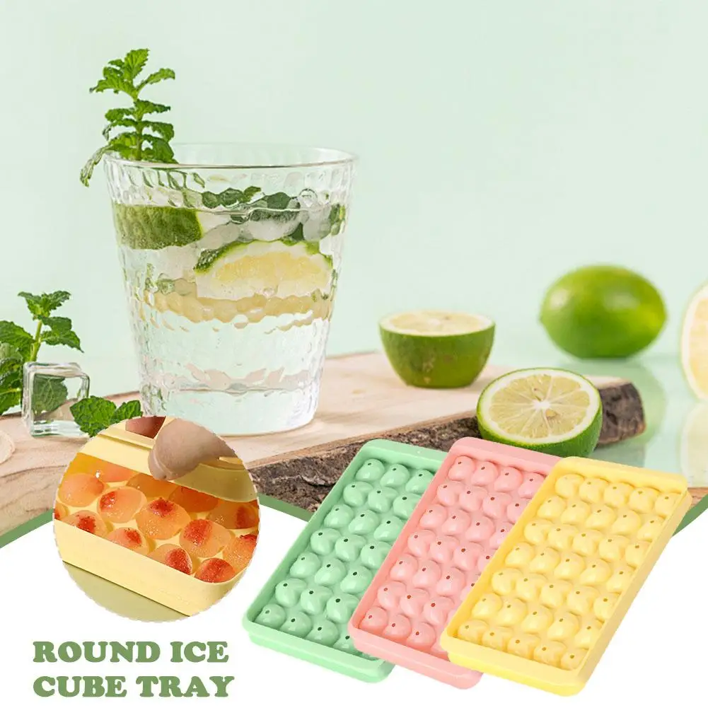 Round-Ice-Cube-Tray-Ice-Mold-Container-Whiskey-Ice-Gadget-Maker-Bar-Ice ...