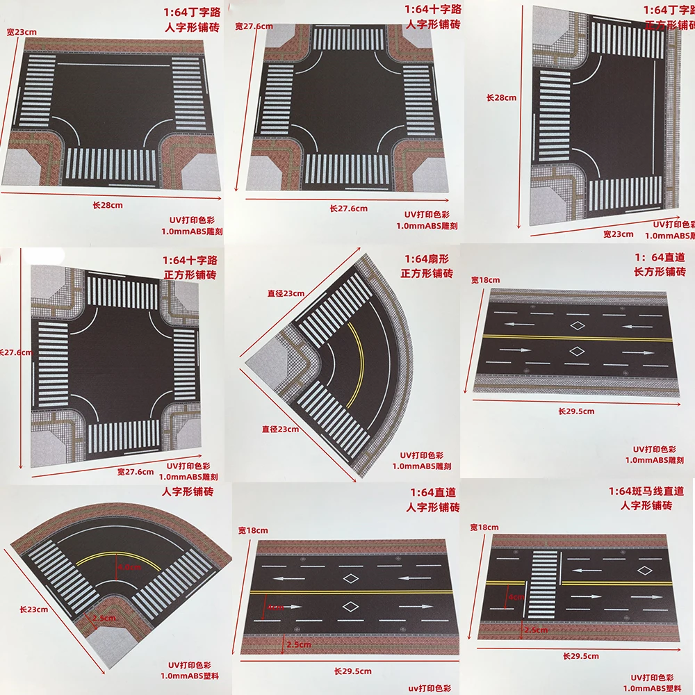Scale-1-64-Simulation-Miniature-Resin-Street-Model-For-Diy-Making-City ...