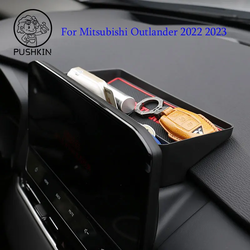 For Mitsubishi outlander 2022 2023 Screen Rear Storage Box Magnetic ...