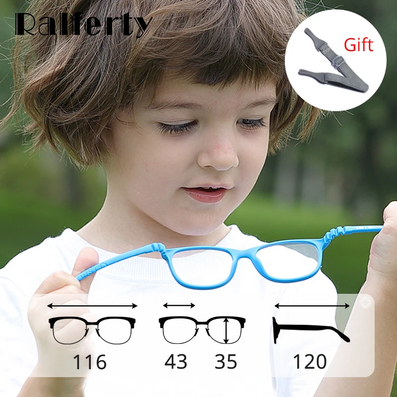 Ralferty-Kids-Glasses-Frame-Children-Unbreakable-Non-screw-TR90-Silica ...