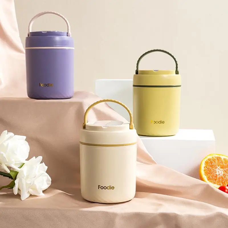 700ml Portable Soup Thermos Leak Proof 304 Stainless Steel Food ...