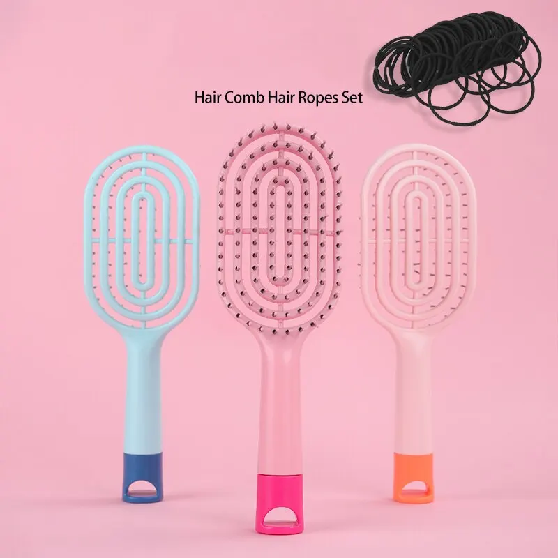 Tangle Hair Combs Head Scalp Massage Comb Detangler Curly Wet Dry Thick ...
